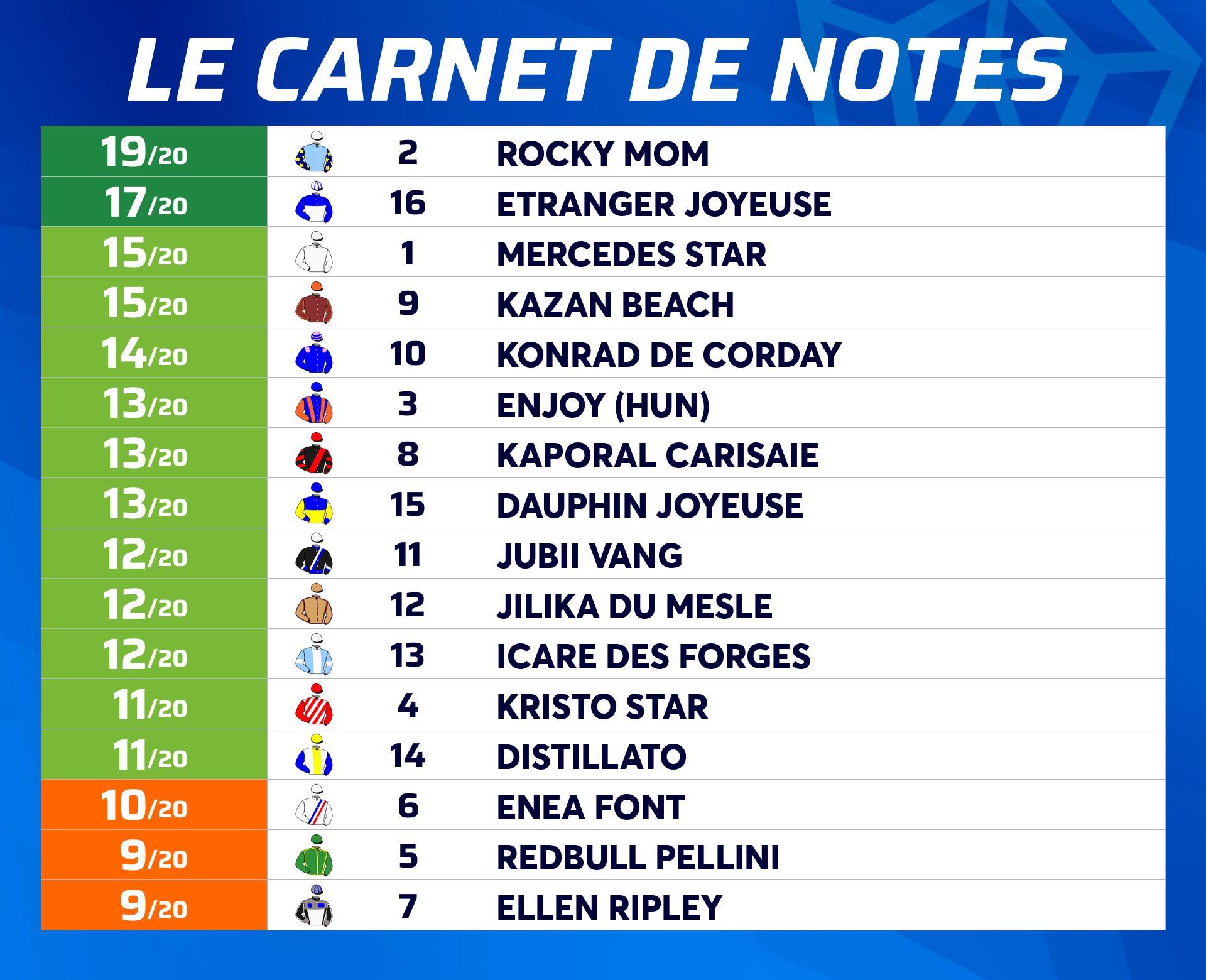 Quinté+: Les Notes des partants du Quinté+ de ce mercredi 6 mai | Equidia