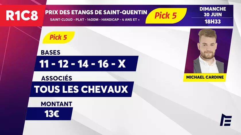 Le Conseil De Jeu De Michael Cardine Pour Le Pick 5 De Ce Dimanche 30