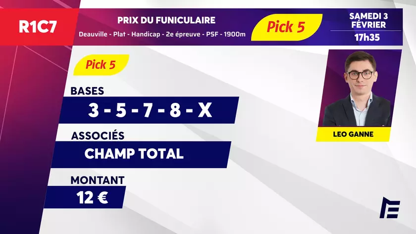 Le Pick 5 du samedi 3 février | Equidia