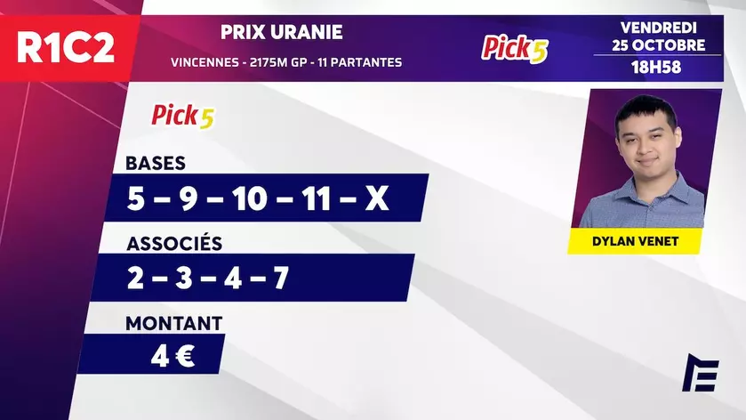 Tarif Du Pick 5