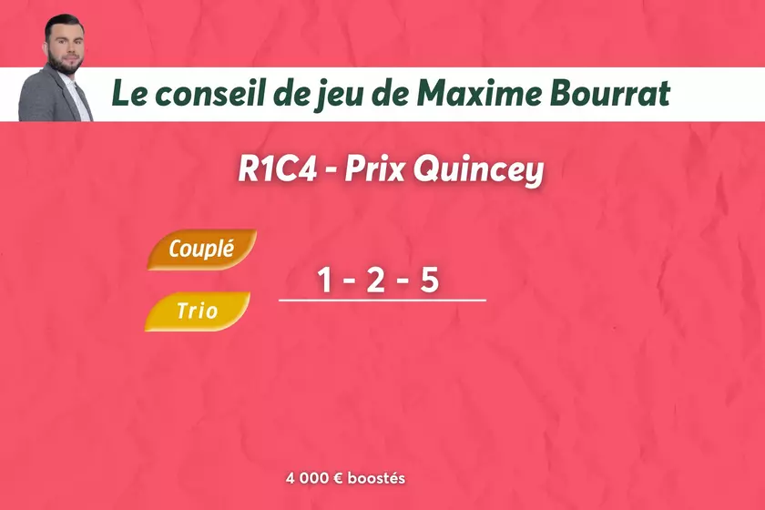 Le conseil de jeu de Maxime Bourrat pour le Prix Quincey | Equidia