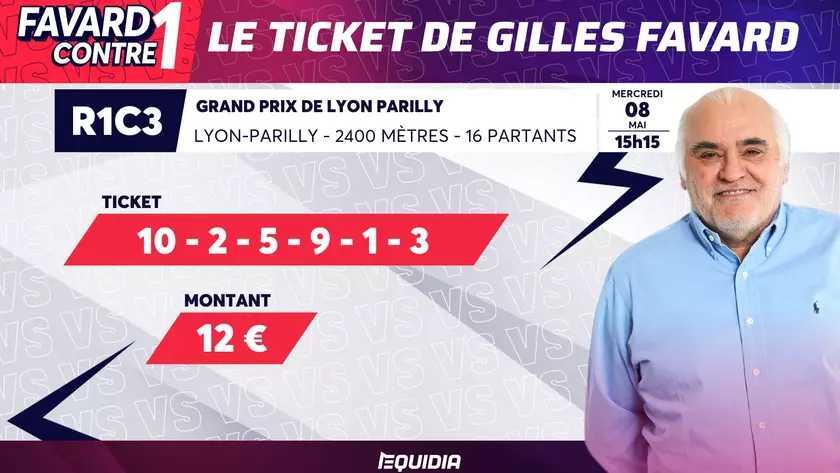 Quinté Le Ticket De Gilles Favard Pour Le Quinté De Ce Mercredi 8